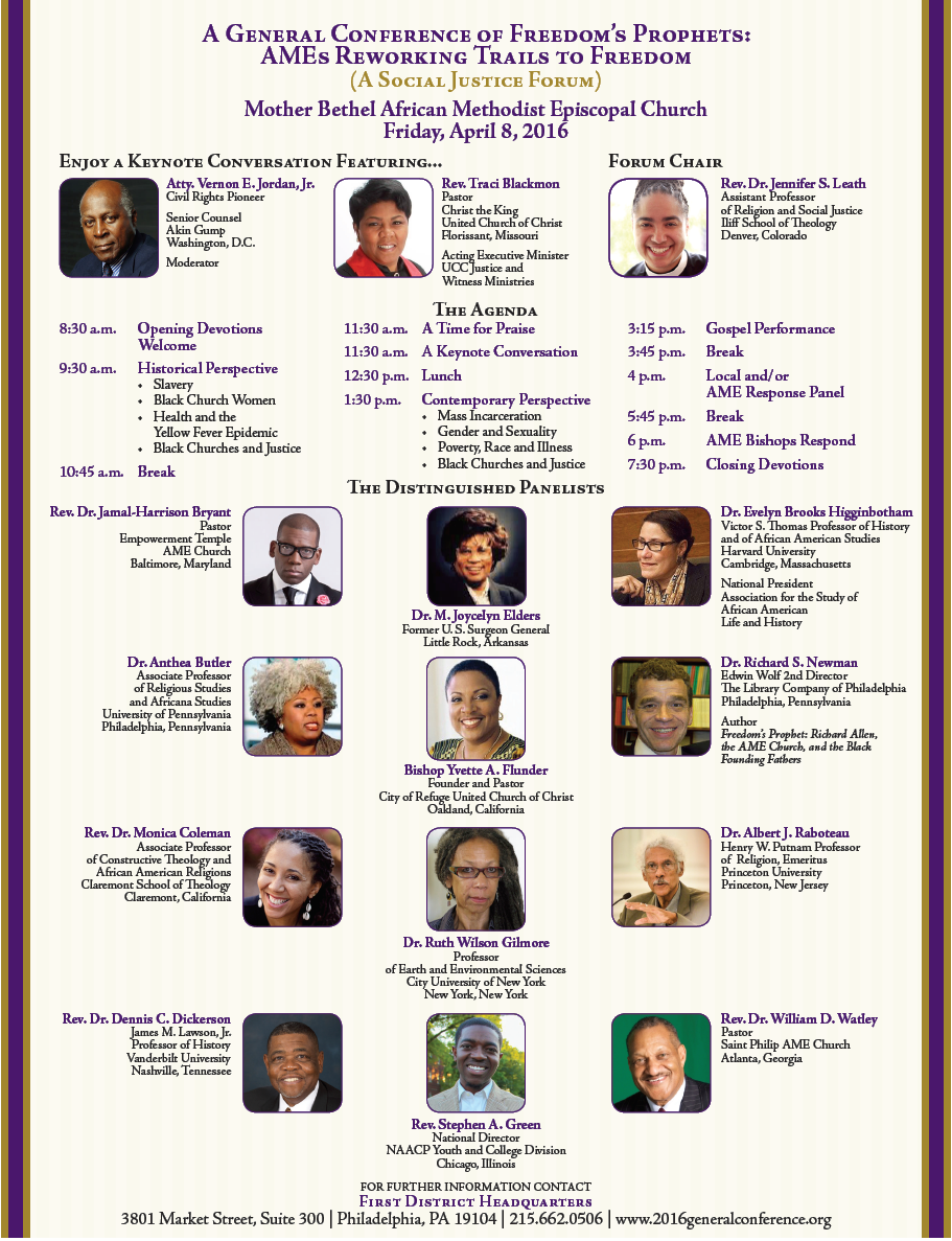 A General Conference of Freedom's Prophets: AMEs Reworking Trails to ...
