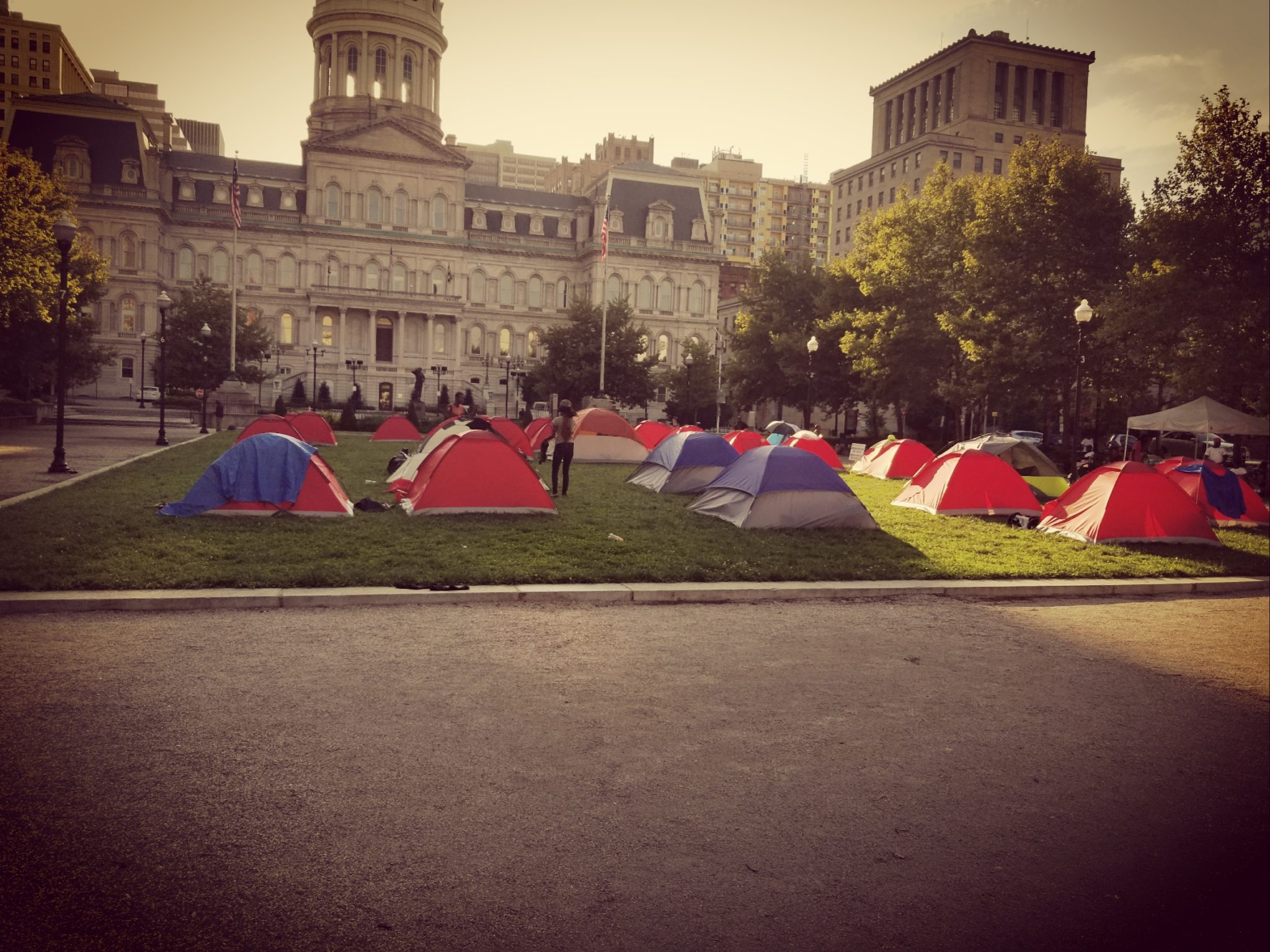 #TentCity: Baltimore's Homeless and Grassroots Activists Camp Outside ...